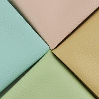 Quality Lychee Synthetic Handbag PU Leather Brushed Bottom 1.2mm Thickness for sale
