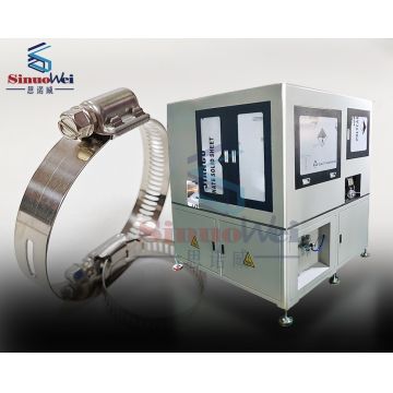 Quality American Type Hose Clamp Machine With 2-Pcs Housing Worm Gear for sale