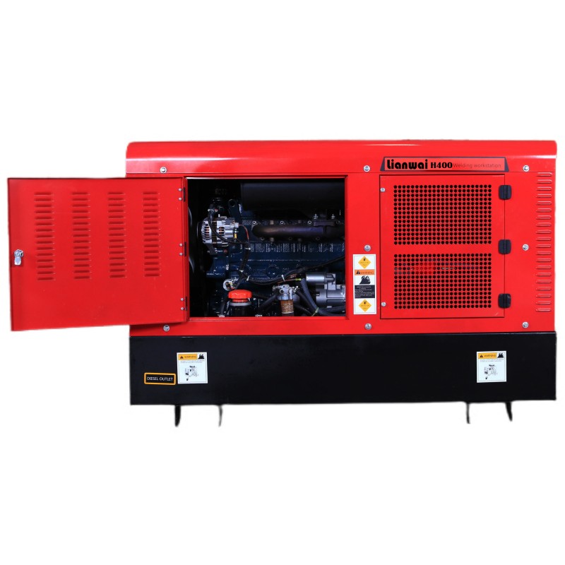 H400 Dual Welding Generator in industrial pipeline application