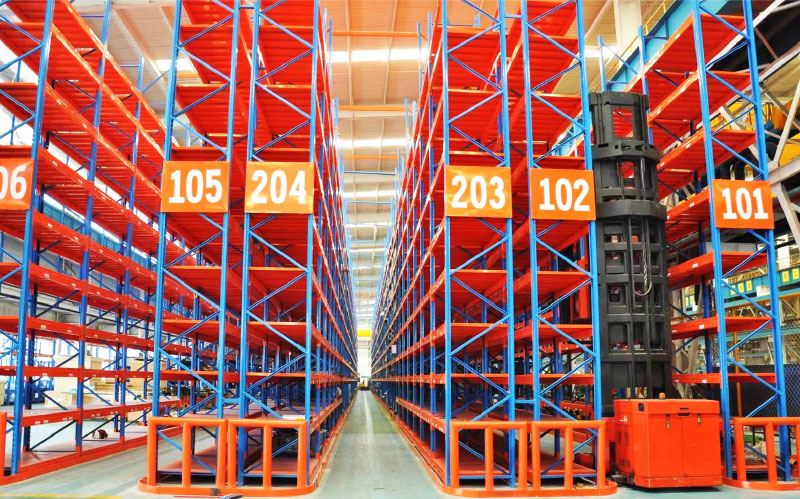 VNA Rack Or Very Narrow Aisle Rack High Density Warehouse Storage Racking