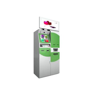 Quality Rf Fingerprint Scanner Multimedia Kiosk With 32 Inches Advertising Screen For for sale