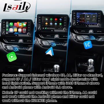 Quality Toyota C-HR CHR Android 13 multimedia interface with wireless android auto for sale