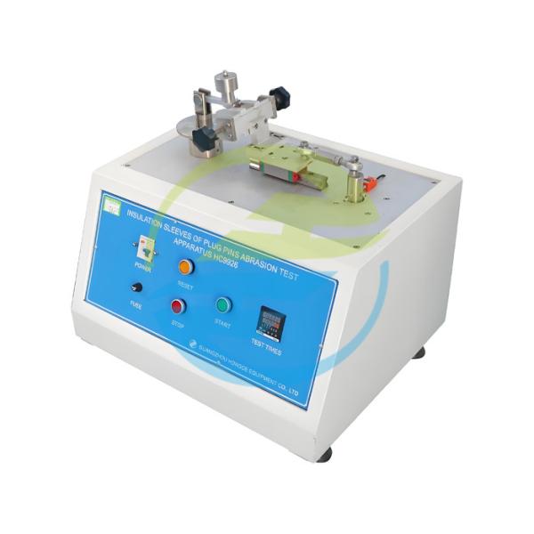 Quality IEC 60884 Plug Insulation Sleeve Abrasion Tester 30 Cycles/Min 9mm Stroke for sale