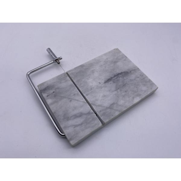 Quality Round Feet Natural Marble Cheese Slicer Hand Tool Anti Slip for sale