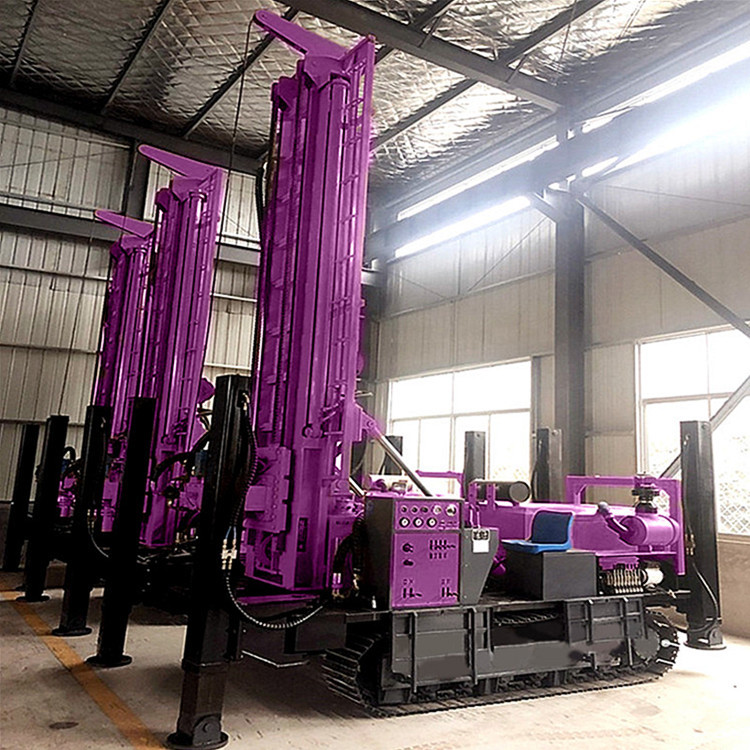 Hydraulic Borehole Crawler Water Well Drill Rig 400m Depth Portable ...