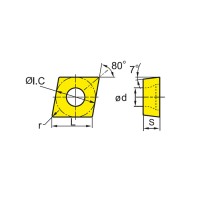 Quality ZCCCT Carbide Turning Inserts CCGX09T304-LH YD101Tungsten Carbide Inserts for sale