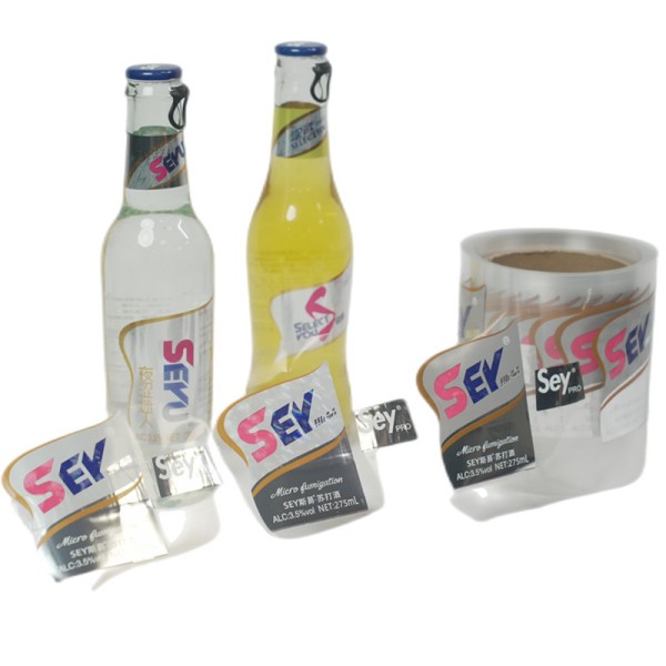 Quality Offset Printing Beverage Bottle Label Alcohol Clear Label Stickers Custom for sale