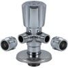 china Bathroom Faucet Spout Feature With Diverter Chrome Plated Angle Valve For Faucet