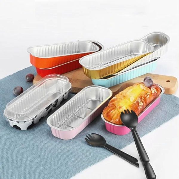 Quality 200ml Aluminum Foil Baking Cake Box for Cheese Dessert Bread Packaging Cup for sale