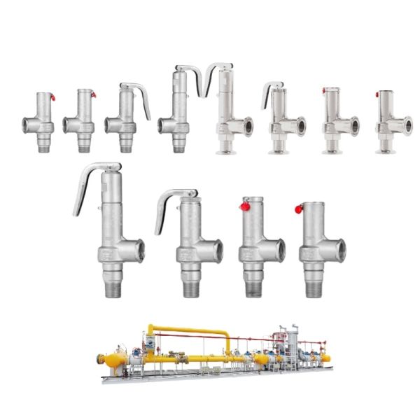 Quality Brand New VYC 995 985 964 Safety Valve Steam Air Gas Industrial Pressure Relief Valve for Boilers Process Lines for sale