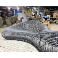 Quality Custom Design Outdoor Rattan Sofa 100% Hand Woven Mall Furniture Random for sale