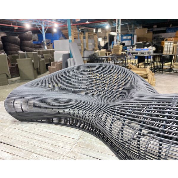 Quality Custom Design Outdoor Rattan Sofa 100% Hand Woven Mall Furniture Random Combination for sale