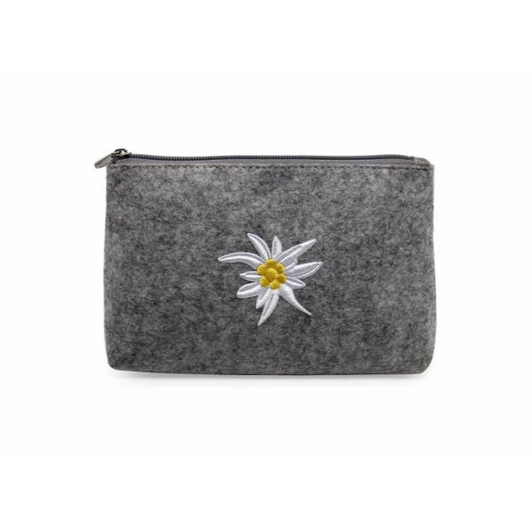 Quality Customized Lady Felt Makeup Toiletry Bag Travel Washable For Women for sale