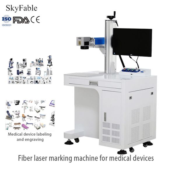 Quality Stainless Steel Titanium Alloy Fiber Laser Marking Machine Precision Engraving for sale