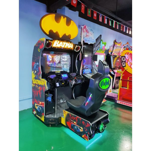 Quality Amusement Park Coin Operated Bat man Video Car Racing Game Machine for sale