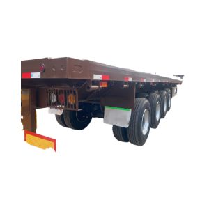 Quality Truck Trailer 4-Axle 100 Ton Flatbed Semi-Trailer for Customization Applications for sale