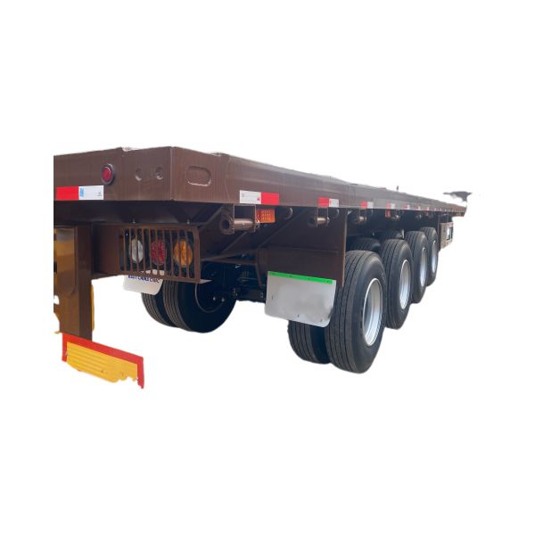 Quality Truck Trailer 4-Axle 100 Ton Flatbed Semi-Trailer for Customization Applications for sale