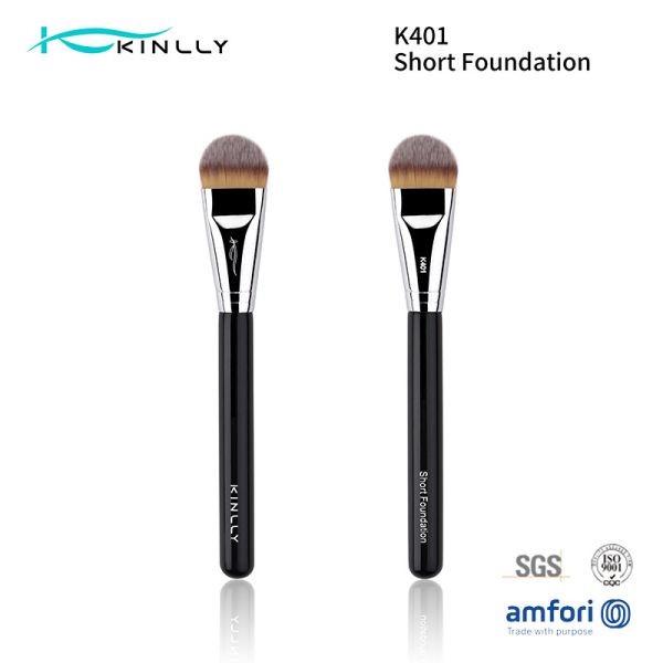 Quality 1 Pcs Black Handle Foundation Luxury Makeup Brushes for sale