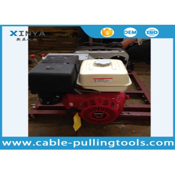Quality Double Drum Honda Gasoline Cable Winch Puller Winch With 5T Load Capacity , 7 for sale