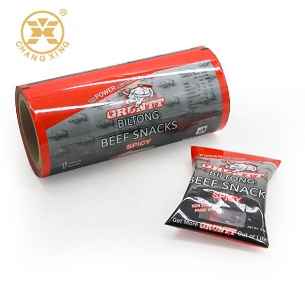 Quality Laminated Food Packaging BOPP/VMCPP Plastic Roll Film Potato Chips Roll for sale