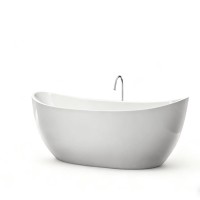 Quality 1500x750x720mm Customizable Size Acrylic Free Standing Bathtub with Seamless for sale