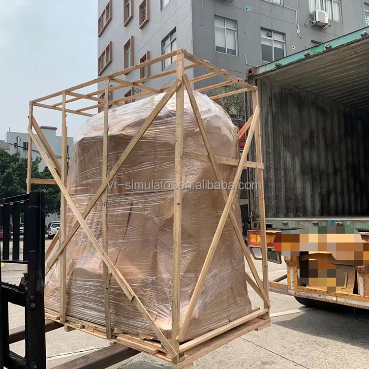 Shipping Container with VR Simulators