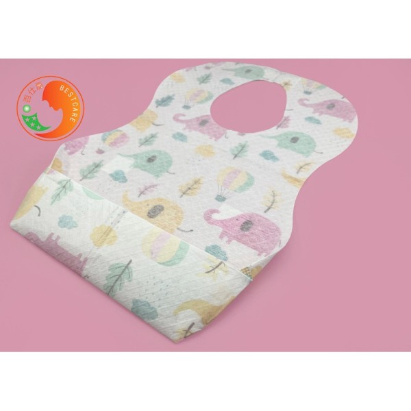 Quality Anti Irritation Custom Disposable Bibs Anti Stain Wet Saliva for Travelling for sale