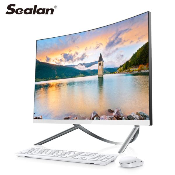 Quality RAM 4GB SDD 120GB I3 3120 Curved Desktop Computer 27 Inch With Camera for sale