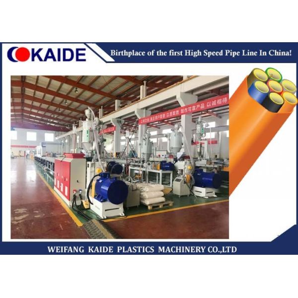 Microduct Plastic Pipe Production Line , Optical Fibre Ducting Hdpe ...