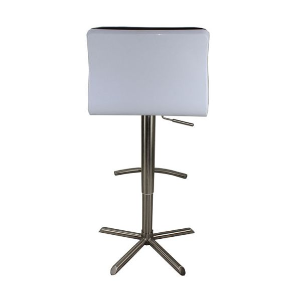 Quality Round T Footrest SGS Brushed Pu Leather Bar Stool for sale
