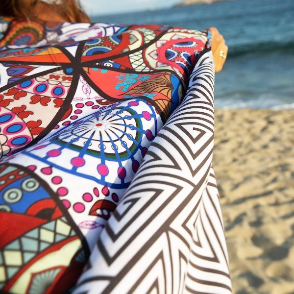Quality Microfiber Material Printed Beach Towel With Machine Washable Care Instructions for sale