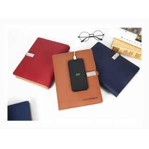 Ultraportable Notebook Luxury Corporate Gifts With Powerbank And USB Reusable
