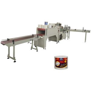 Quality Maxi Roll Kitchen Towel Paper Heat Shrinking Packing Machine With Labeling for sale