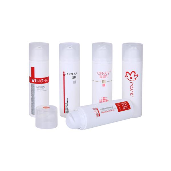 Quality Round PP airless bottle 15ml 30ml 50ml cosmetic pump bottles for sale