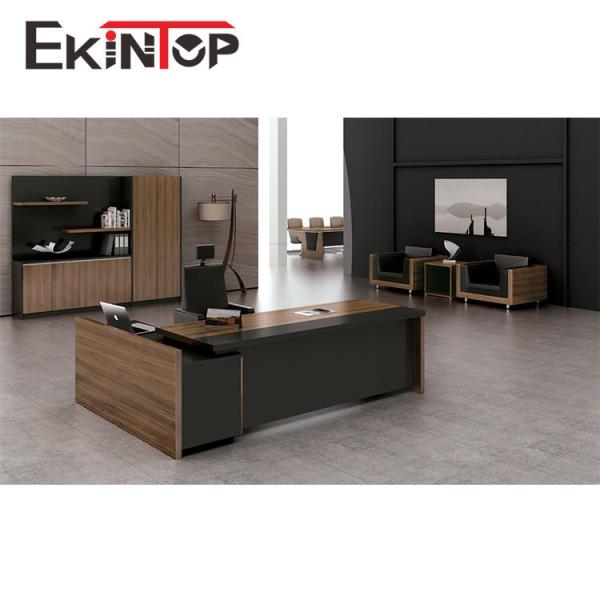 Quality Modern Wooden Melamine Desk L Shaped 2400mm×1850mm×750mm ODM for sale