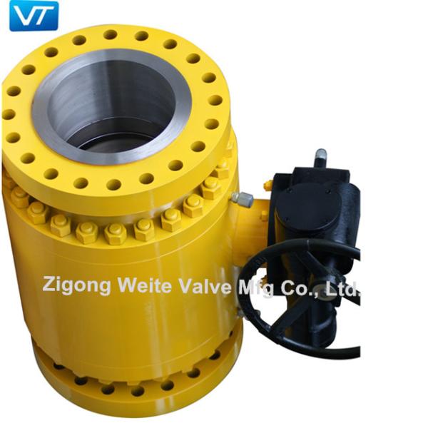 Quality DN200 Soft Seated Ball Valve Gear Operated Trunnion Mounted for sale