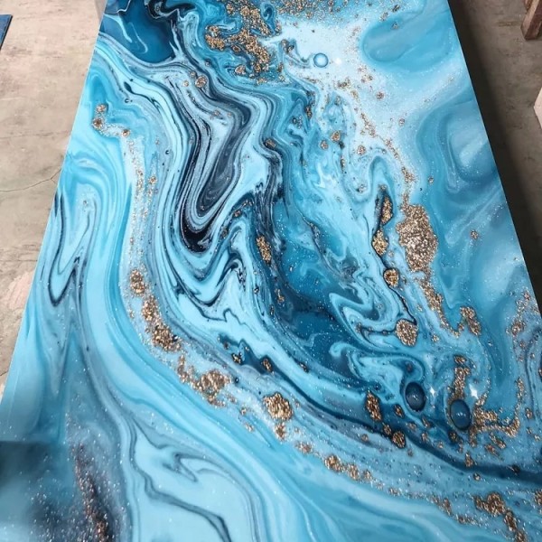 Quality 1220×2440mm Waterproof PVC Marble Sheet for Interior Wall Cladding for sale
