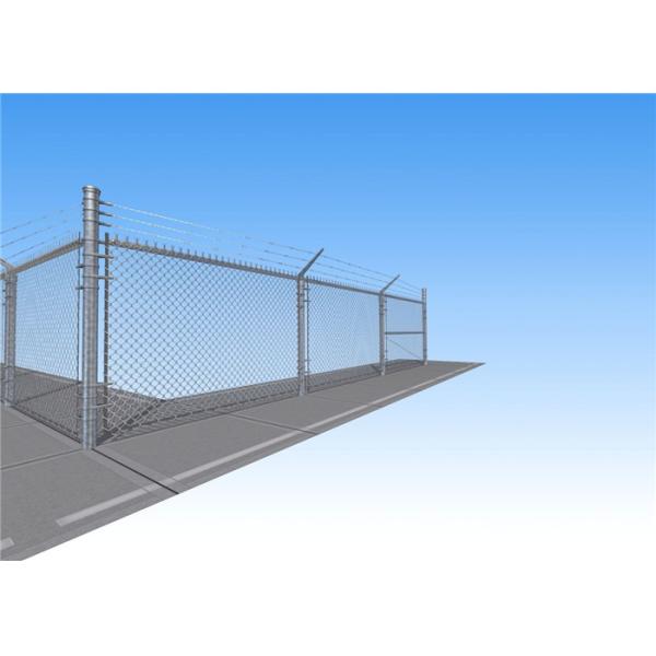Quality 9 Guagex 2'' Galvanized Chain Link Mesh Fence Fabric For Comercial and for sale