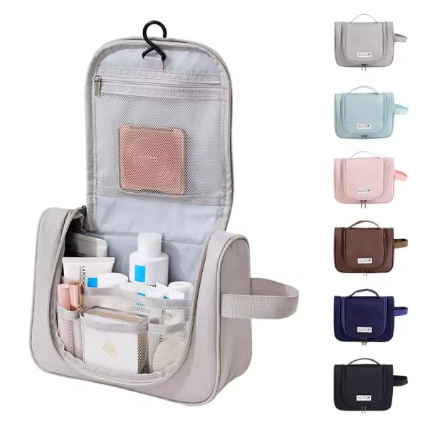 Quality Customized Color Polyester Hanging Toiletry Bag Perfect for Women's Daily Life Needs for sale