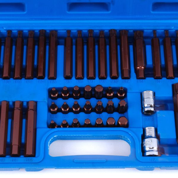 Quality Multifunctional 48pcs S2 Plastic Box Bits Set in Natural Finish for Precision for sale