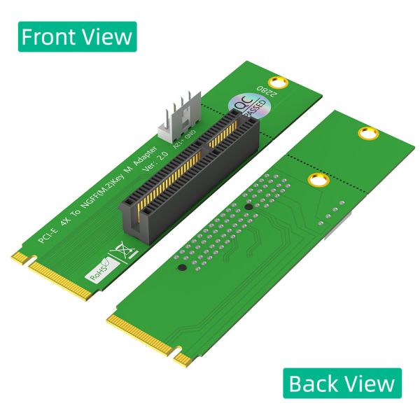 Quality PCI Express PCI-E 4X to NGFF M.2 PCIe Riser Card X4 to M2 Key M Adapter for sale