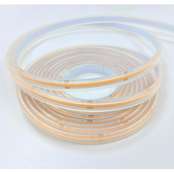 Quality IP68 Silicon Extrusion Waterproof COB LED Strip Light Flexible 24V for sale