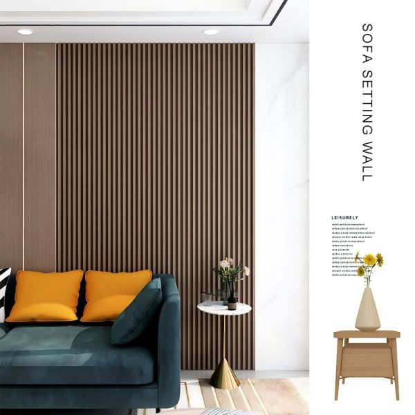 Quality Modern WPC Grille Wall Panel High Great Wall Panels for Interior Living Room for sale