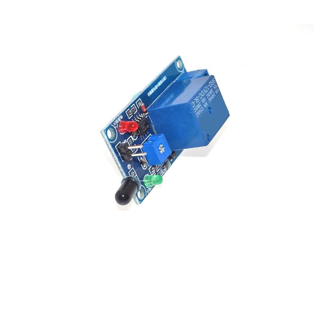 Flame Sensor 12v Arduino Relay Module Combo Flame Fire Detection Alarm