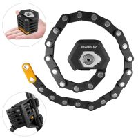 Quality Mountain Bike Road Bicycle Foldable Lock Anti-theft 85cm with 3 Keys Zinc Alloy for sale