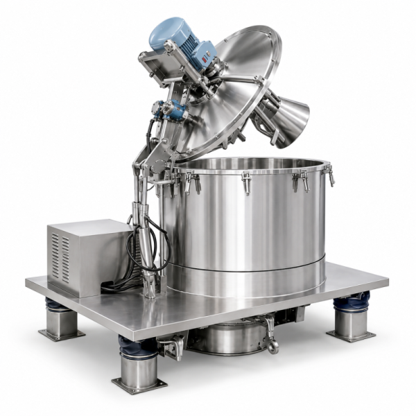 Quality Scraper Bottom Discharge Centrifuge for Chlor-Alkali Salt Sludge Separation for sale