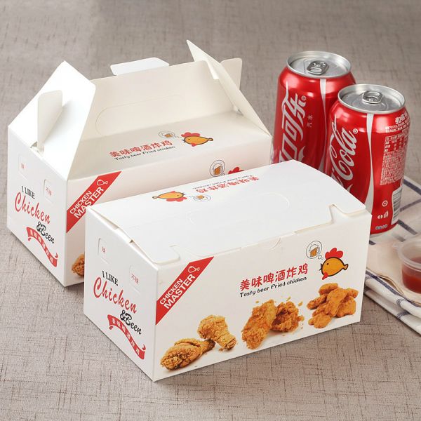 Quality Foldable Disposable 400gsm Custom Food Packaging Boxes Fried Chicken for sale