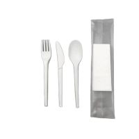 Quality Disposable Spoon Fork Knife Set Biodegradable Option for Catering and Buffet for sale