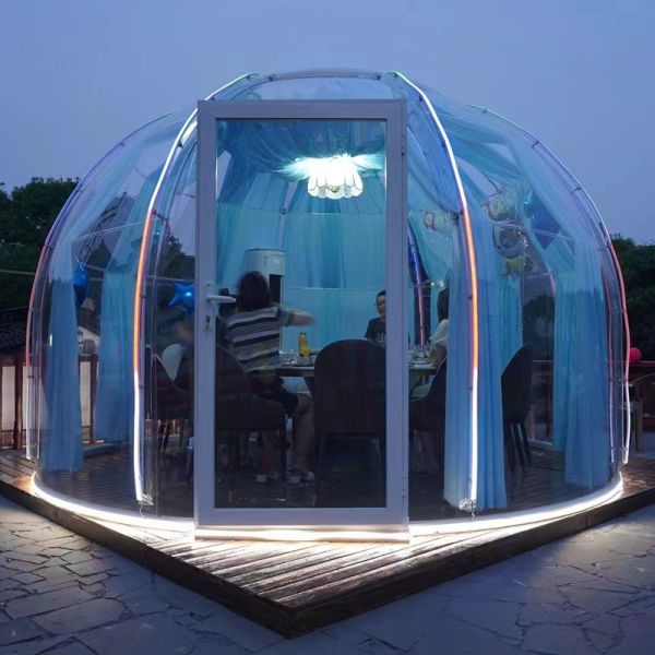 Quality Large Luxury Geodesic Clear Transparent Temperature Compensation Large Luxury for sale
