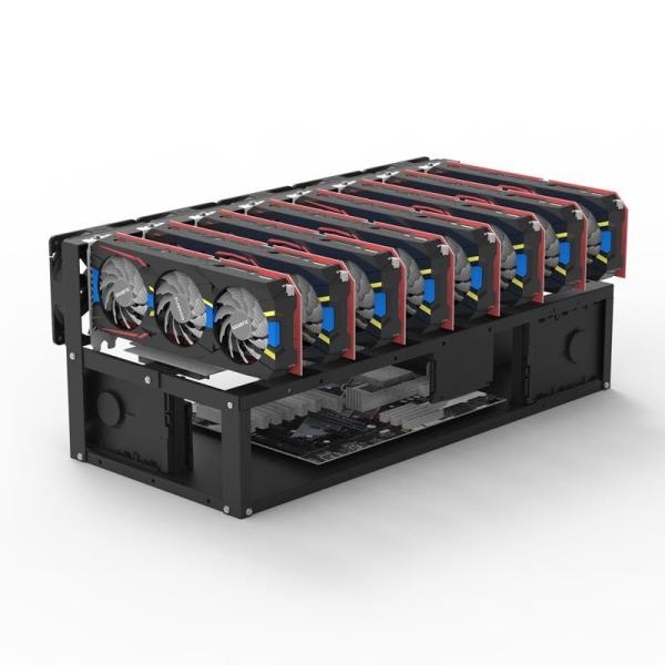 Quality Hot Selling Bitcoin Mining 8 gpu Mining Rig Ethereum Miners Support 8 Graphic for sale